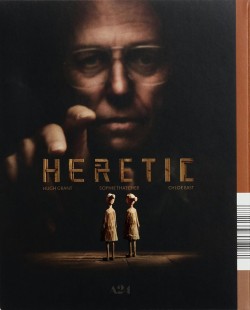 The 2024 film Heretic on 4K and Blu-ray in January